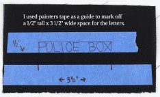 Police Box Wristlet Tutorial - Dog Under My Desk